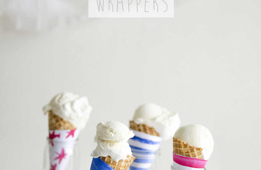 Printable Ice Cream Cone Wrappers – Willowday